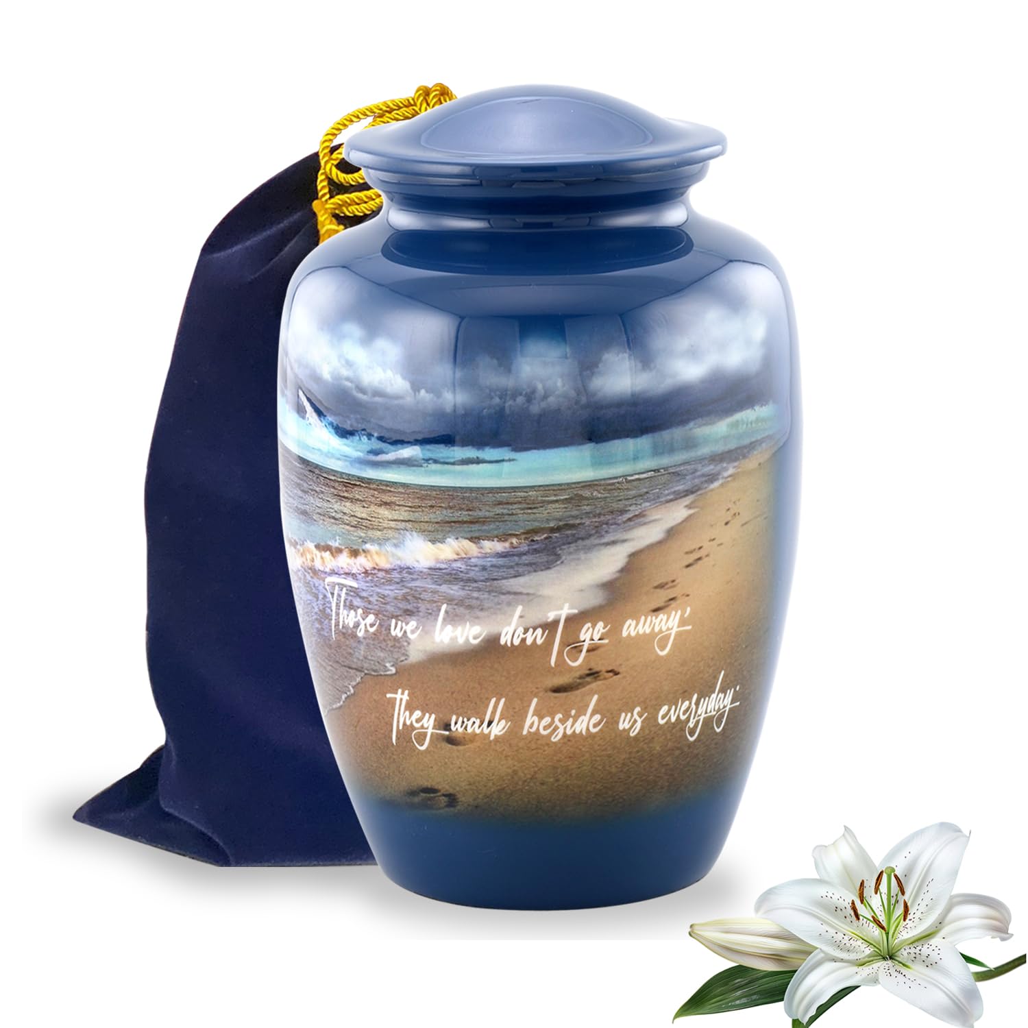 Footprints Urn, Footprints Cremation Urn for Ashes, Handcrafted Adult ...