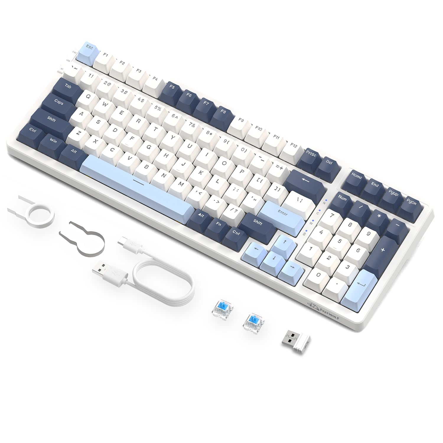 Mua ZIYOU LANG K8 Gaming Keyboard, Wireless Mechanical Keyboard, 100 ...