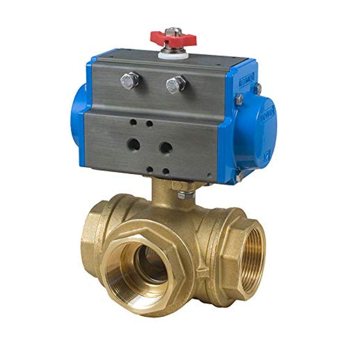 Bonomi North America 8P0130-2 2" Direct Mount L-Port, Brass Ball Valve ...