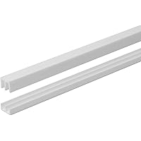 Amazon.com: 4 Ft. Long White Plastic Sliding Door Track Set for 1/4 ...