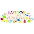 Amazon.com: Hape Wooden Alphabet Puzzle| Wooden ABC Letters Colorful ...