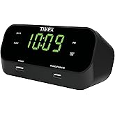 Amazon.com: Timex Alarm Clock for Bedroom with FM Radio and 10 Station ...