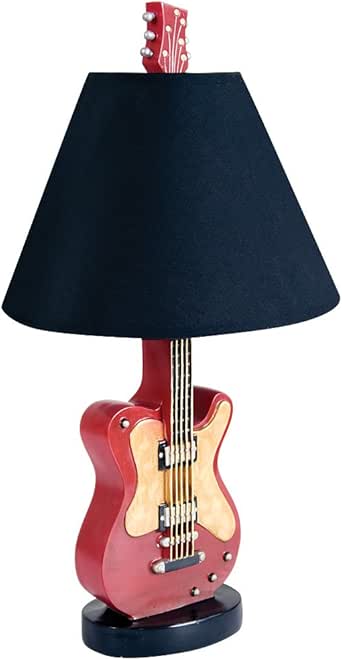 Hand Painted Ceramic Guitar Table Lamp - Guitar Decor - Amazon.com