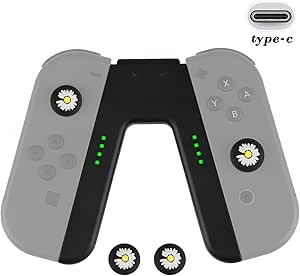 Amazon.com: Joy Con Charging Grip, Ergo Comfort Joycon Grip Compatible ...