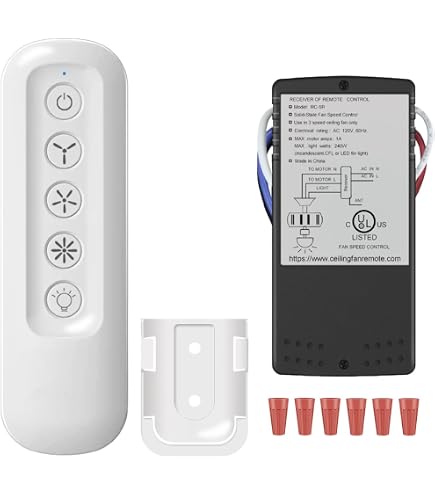 Hunter Fan Company Remote Control Hunter 3 Speed Ceiling Fan & Light