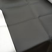 PREMIUM BLACK FAUX LEATHER LEATHERETTE MATERIAL HEAVY FEEL PVC VINYL ...
