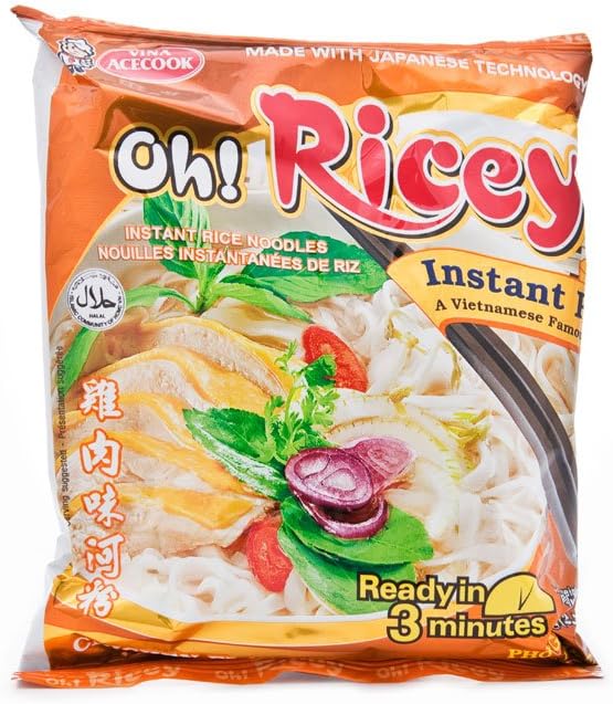Oh! Ricey Vietnamese Rice Noodles Instant Pho Chicken Flavour 70g x 4 ...