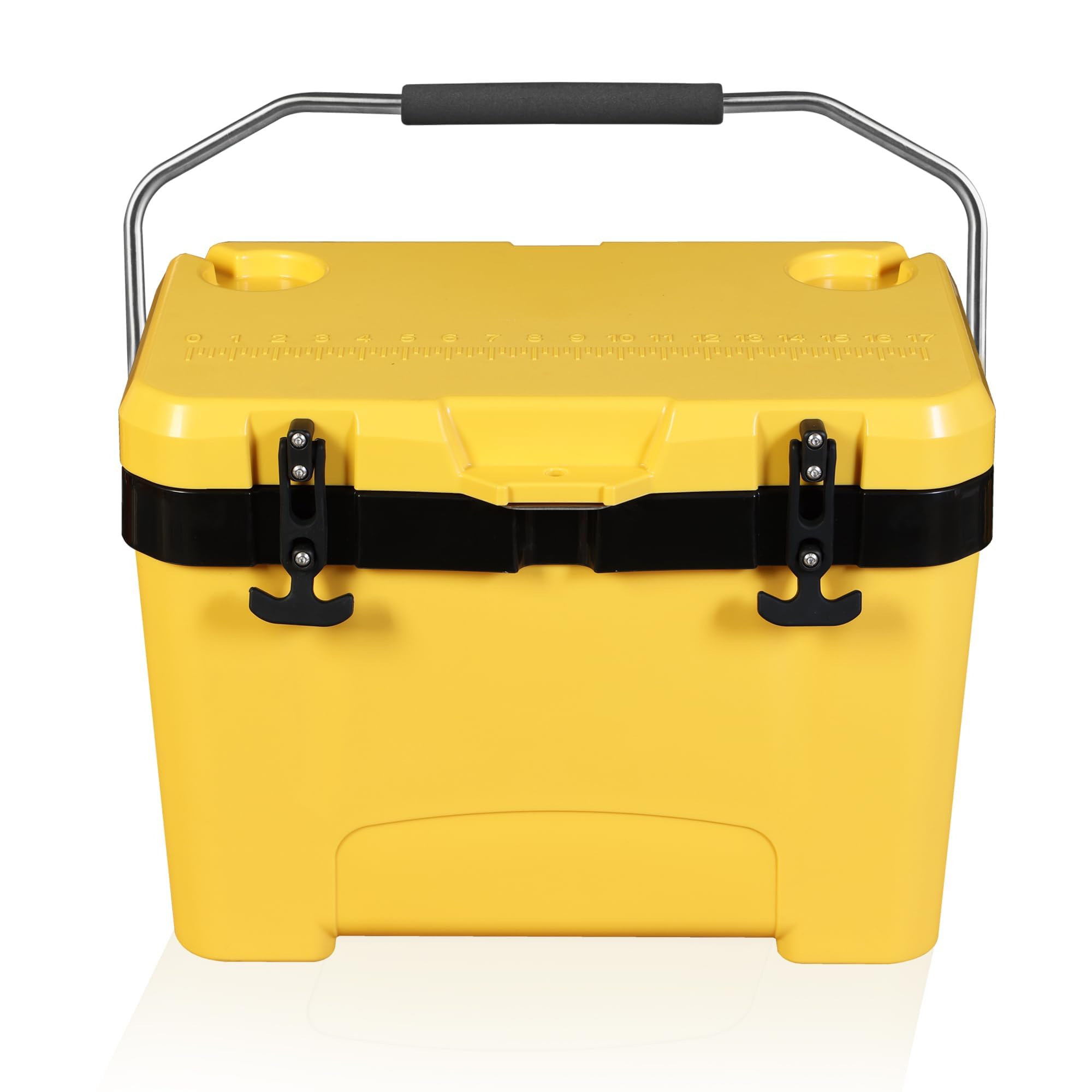 YELLOW JACKET 27 Quart Ice Cooler, Portable Ice Chest Hard Cooler Box ...