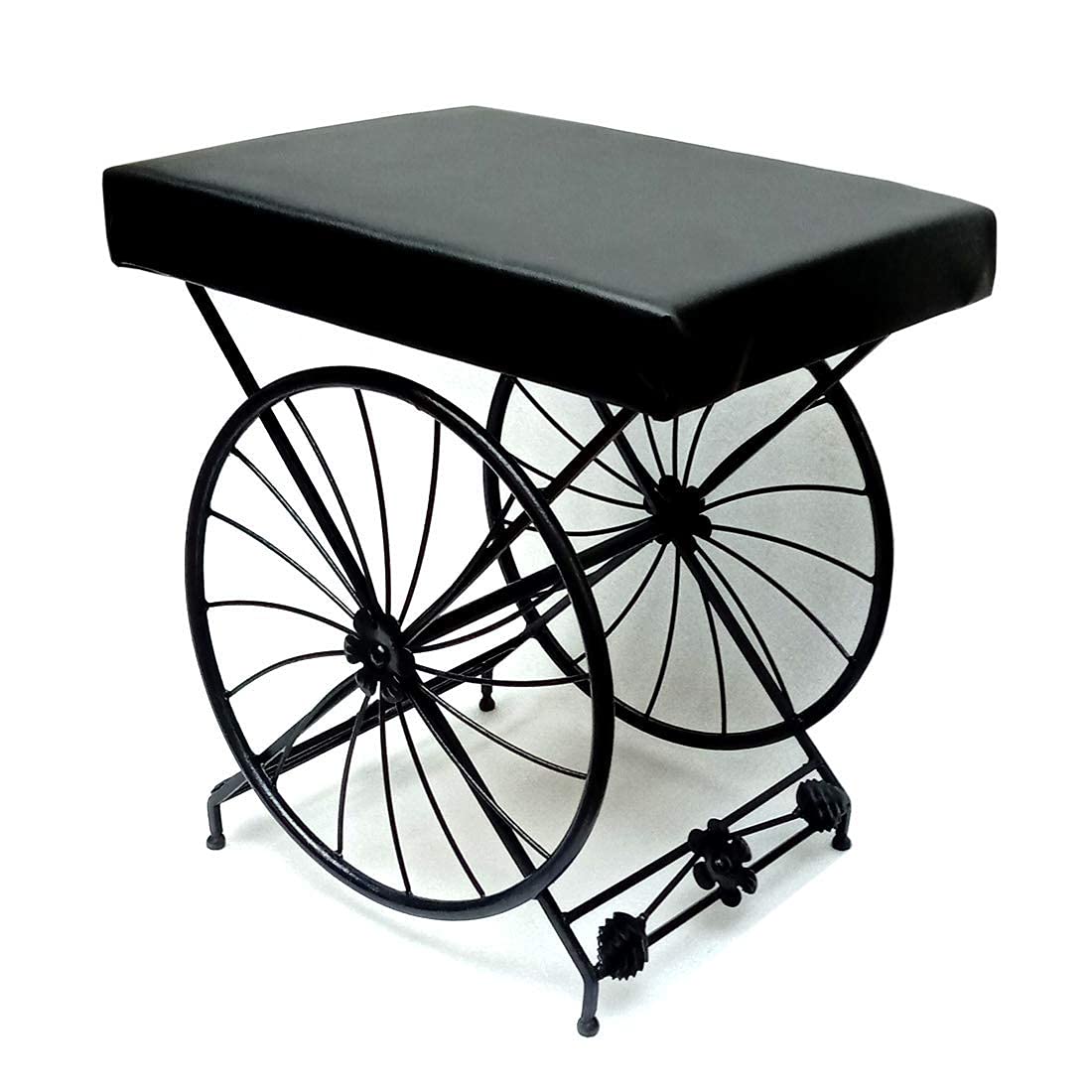 RRA Decorative Metal Frame Sitting Stool / footrest Table Cushion seat ...