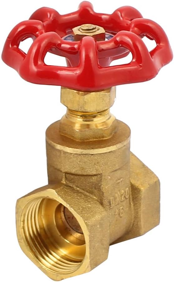 sourcingmap® Pomo Perilla Rojo de Agua de Control de Entrada de Doble ...