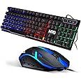 Amazon.com: MTG RGB Backlit Mechanical Wired Gaming Keyboard and Mouse ...