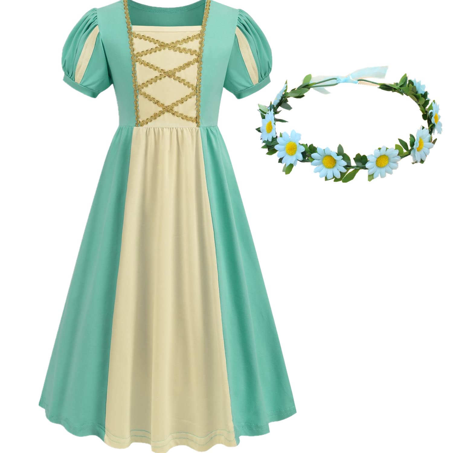 Lovely Mermaid Renaissance Medieval Dress Princess Dress Girls Irish ...