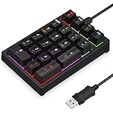 Amazon.com: Rottay Number Pad, Mechanical USB Wired Numeric Keypad with ...