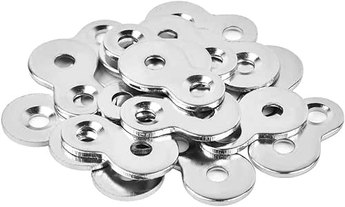 20 Pack Figure 8 Steel Desk Top Fastener Clip - Heavy Duty Figure-Eight ...