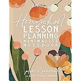 Homeschool Lesson Planning Minimalist Notebook (Nature Series): 12 ...