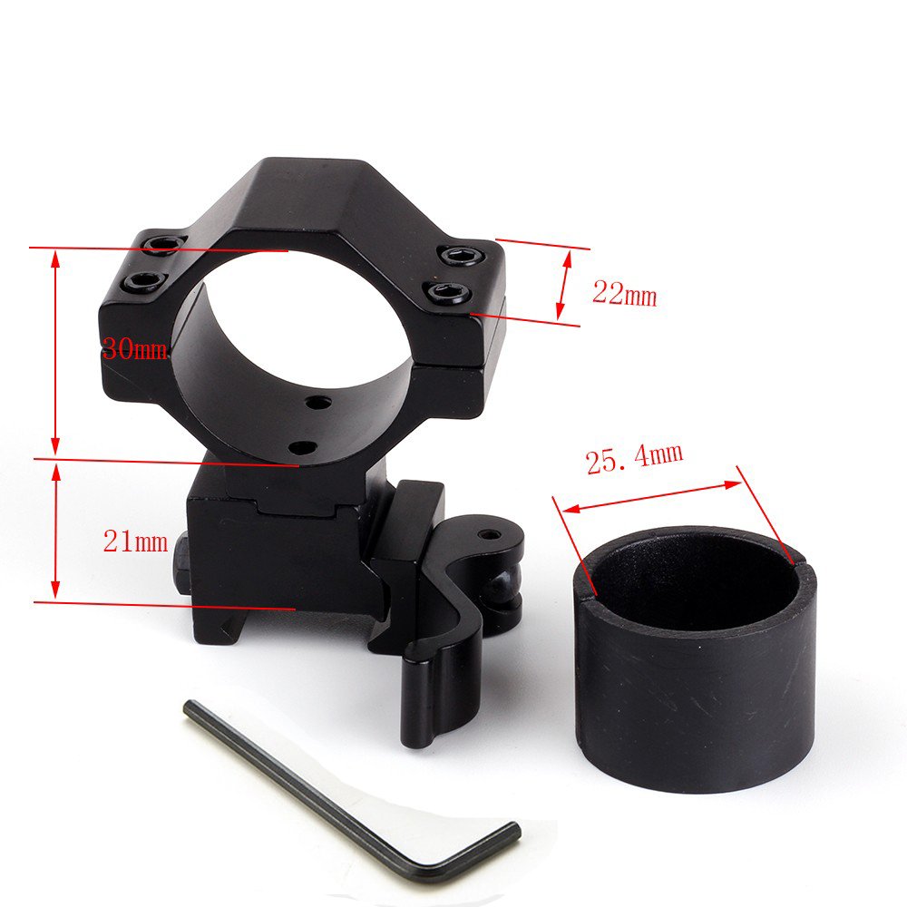 30mm and25.4mm Quick Release Scope Mounts Picatinny Weaver Bottom Rail ...