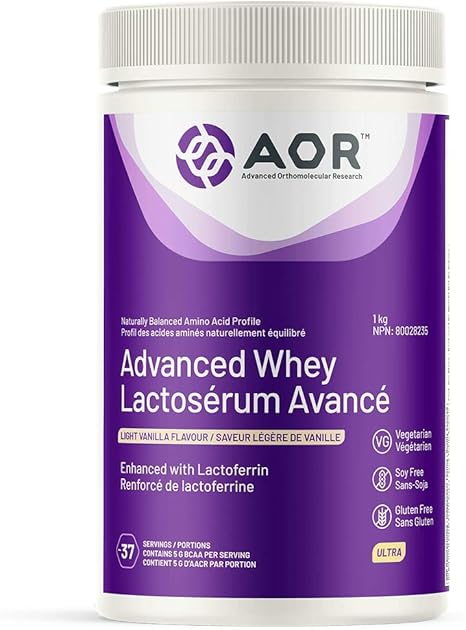 AOR - Advanced Whey Vanilla 1 kg Sachet - Enhanced with Lactoferrin ...
