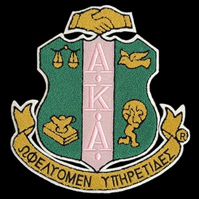 Buy Alpha Kappa Alpha Shield Cotton Emblem Patch 6 inches Online at ...
