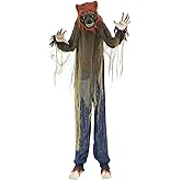 Amazon.com: Haunted Hill Farm Talking Hunchback Witch, Halloween ...