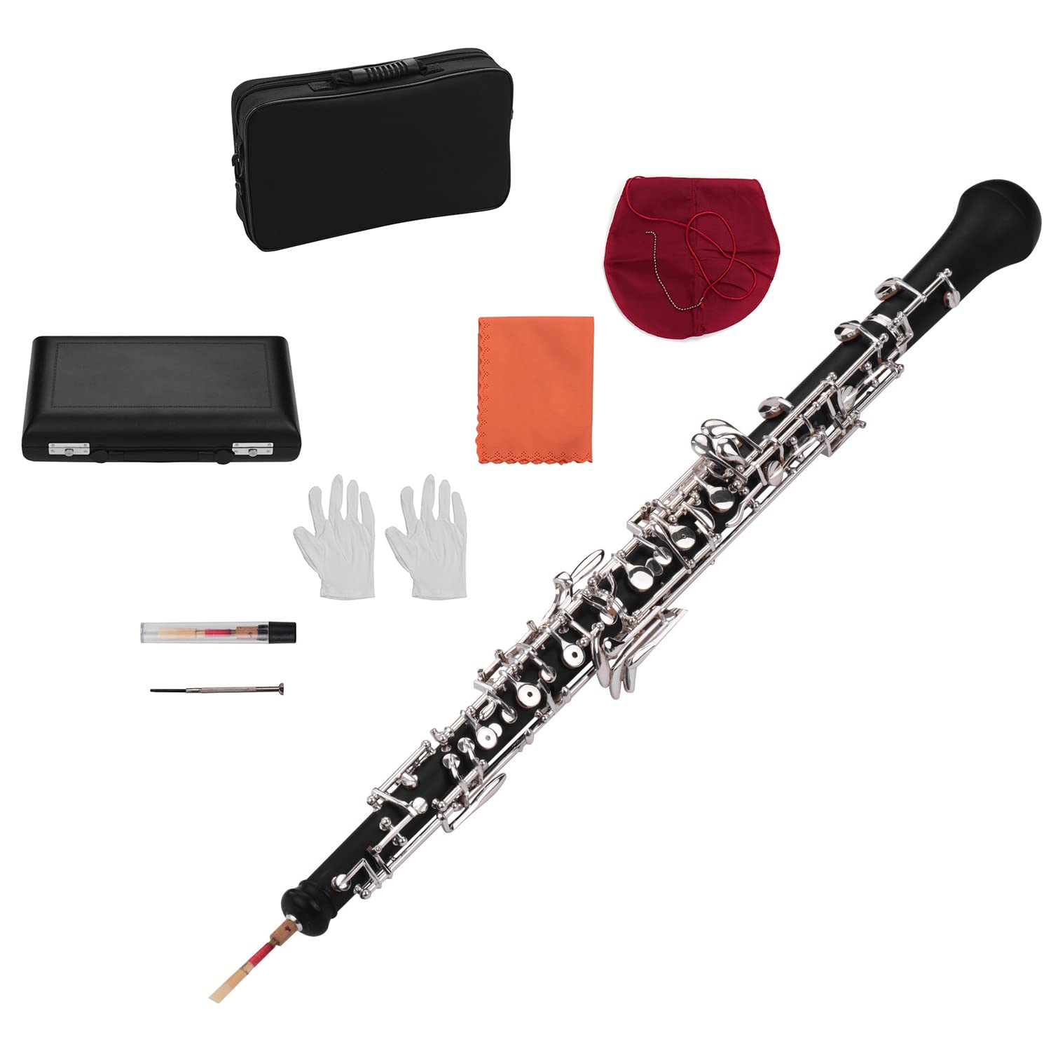 Mua summina professional oboe C key semi-automatic nickel-plated woodwind instrument oboe reed ...
