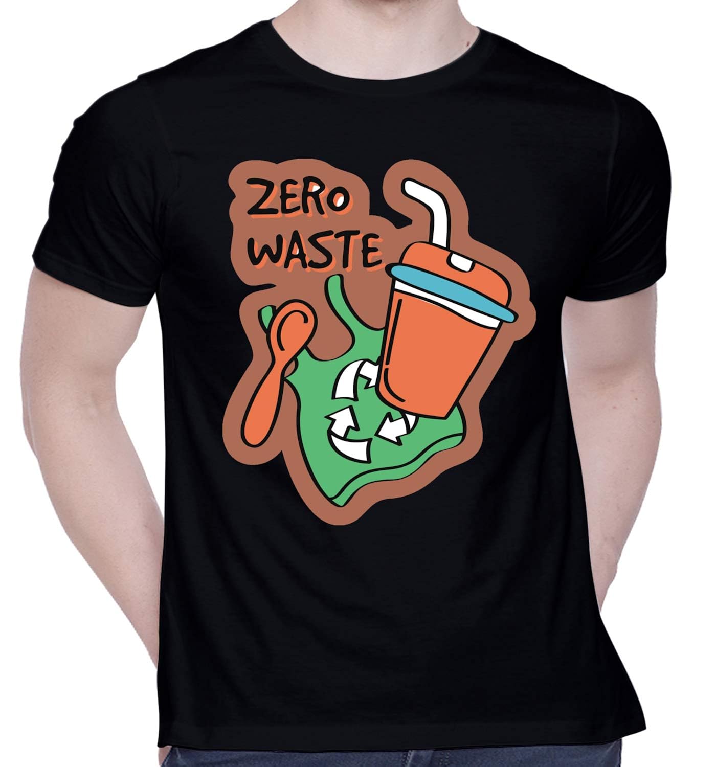 CreativiT Graphic Printed T-Shirt for Unisex Zero Waste Tshirt | Casual ...