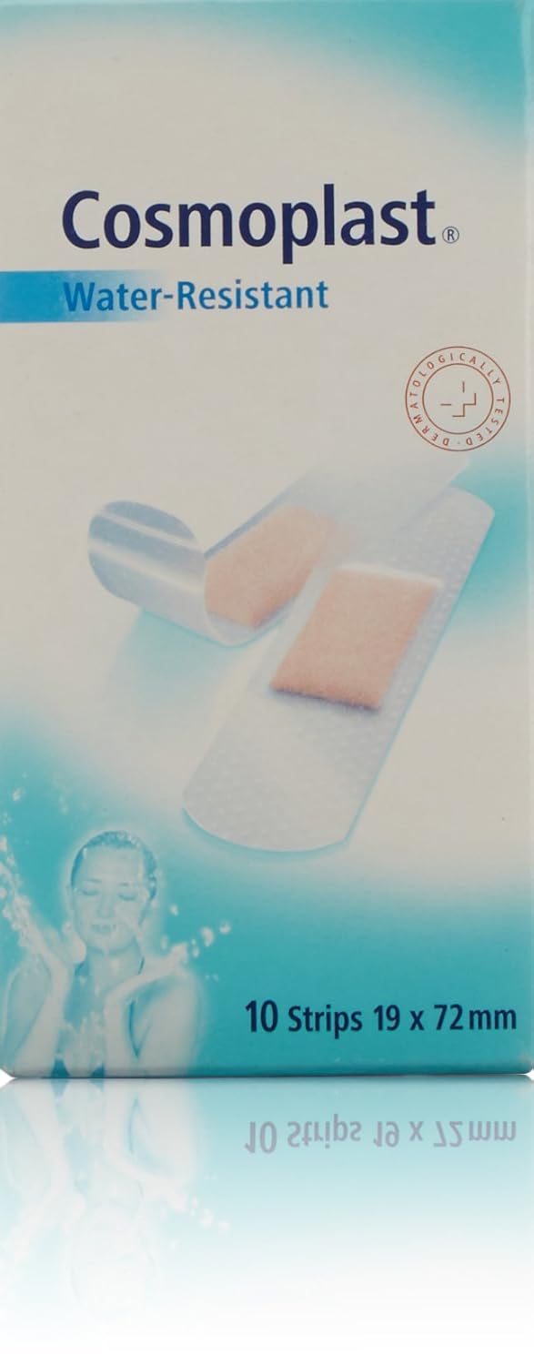 Cosmoplast Water Resistant Plasters, Pack of 10: Amazon.co.uk: Health ...