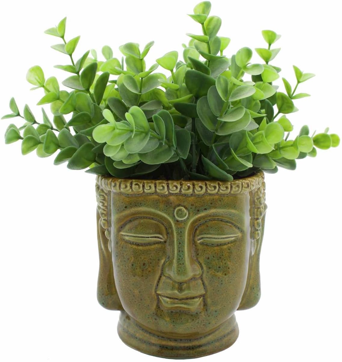 Streamline Buddha Head Ceramic Planter Pot: Amazon.co.uk: Garden & Outdoors
