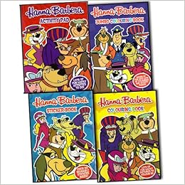 Hanna Barbera 4 Books Activity Collection Set Pack RRP 12.96 (Colouring ...