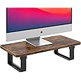 Amazon.com: Monitor Stand Riser with 50 LB Capacity, Stable Wood ...
