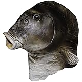 Amazon.com: ZooBoo Creepy Fish Full Head Mask Halloween Costume Green ...