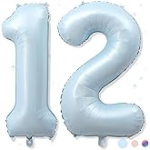 Amazon.com: Sage Green Balloon Numbers 12, 40 Inch Big Foil Mylar ...