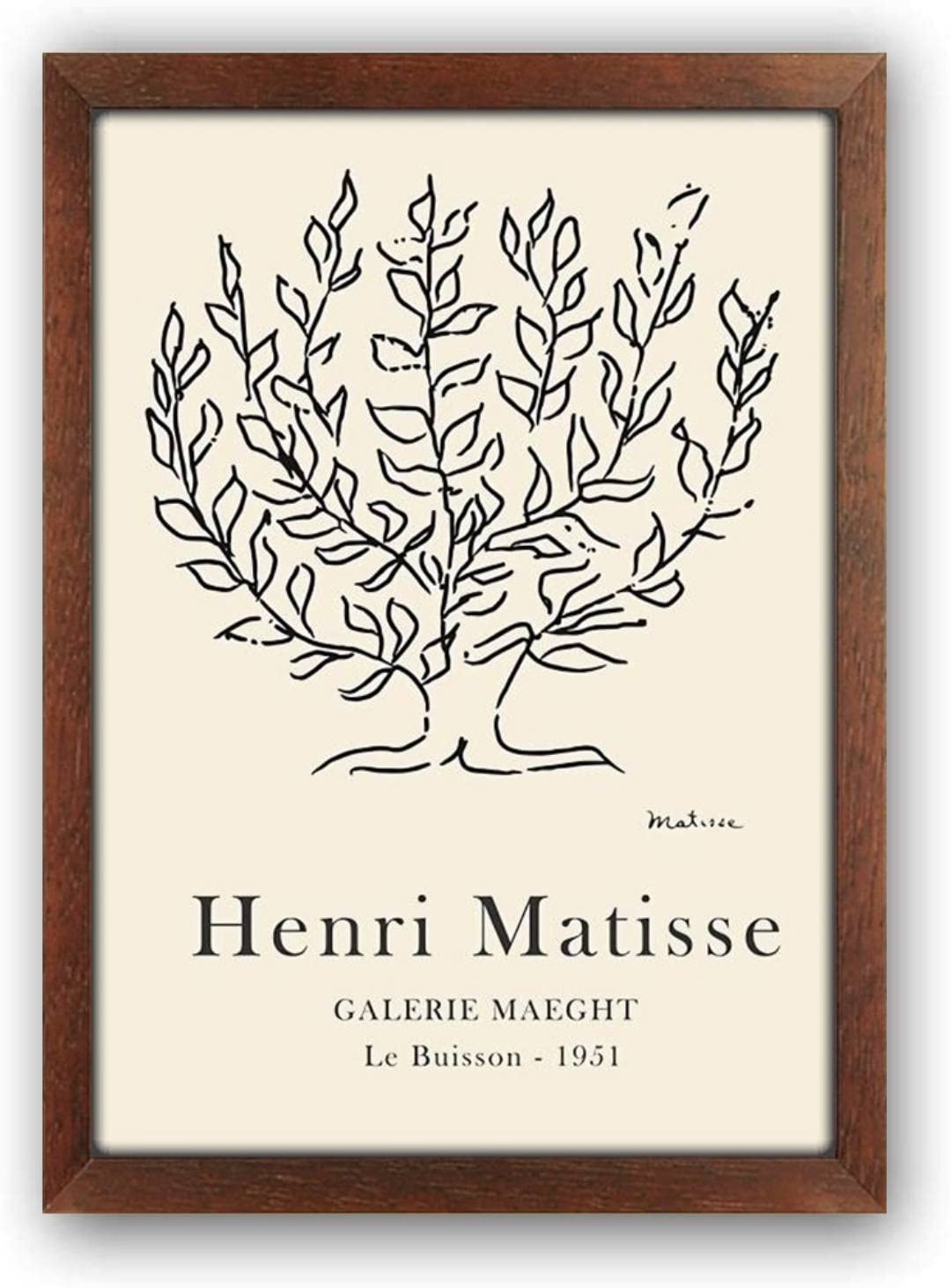 Mua Henri Matisse Shrub Henri Matisse Poster aoipro (A4 size with wood ...