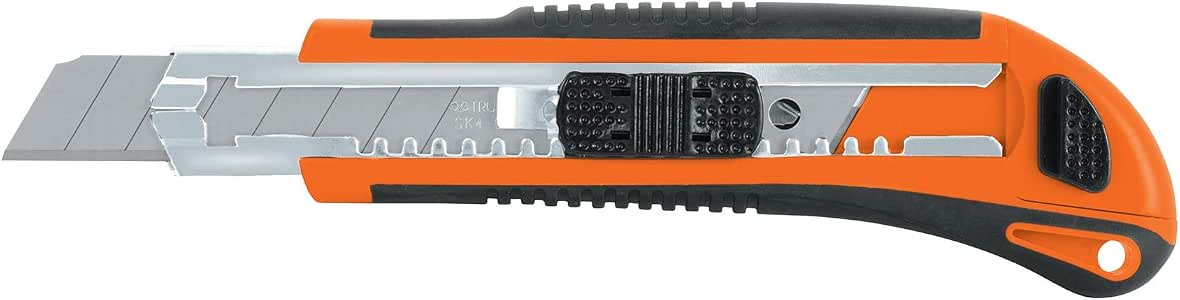 Truper CUT-6X, Cutter profesional con alma metálica y grip, 18 mm ...