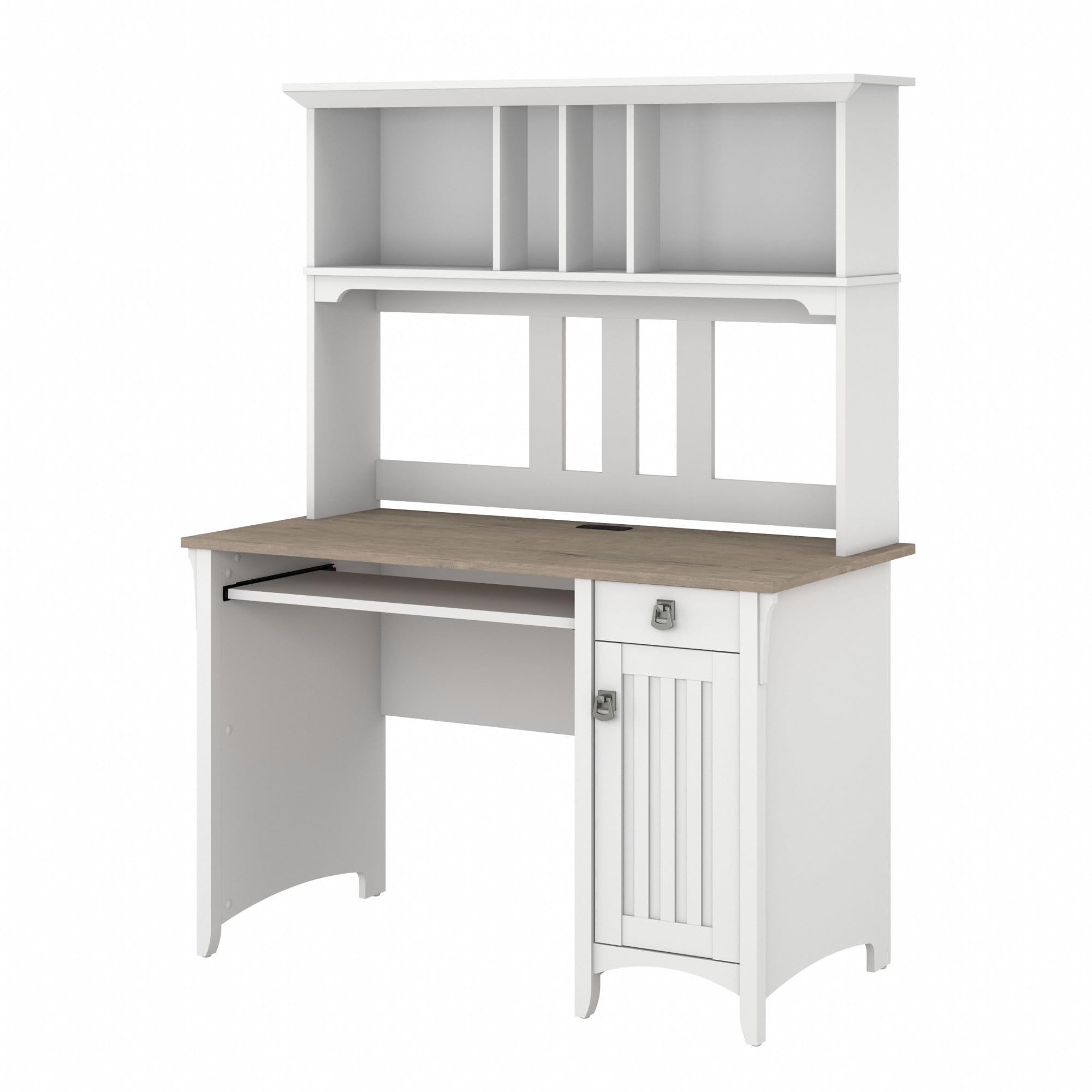 Bush Furniture Salinas Computer Desk with Hutch | Study Table with ...