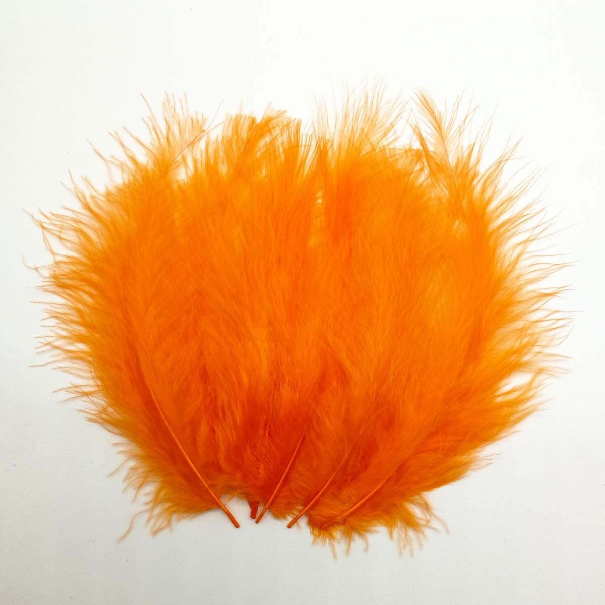 Amazon.com: 100pcs Turkey Flat Feathers Fluffy Feathers Fringe Trim ...