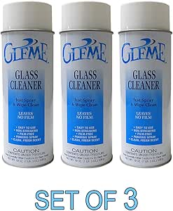 Amazon.com: Gleme Glass Cleaner Aerosol [SET OF 3]: Kitchen & Dining