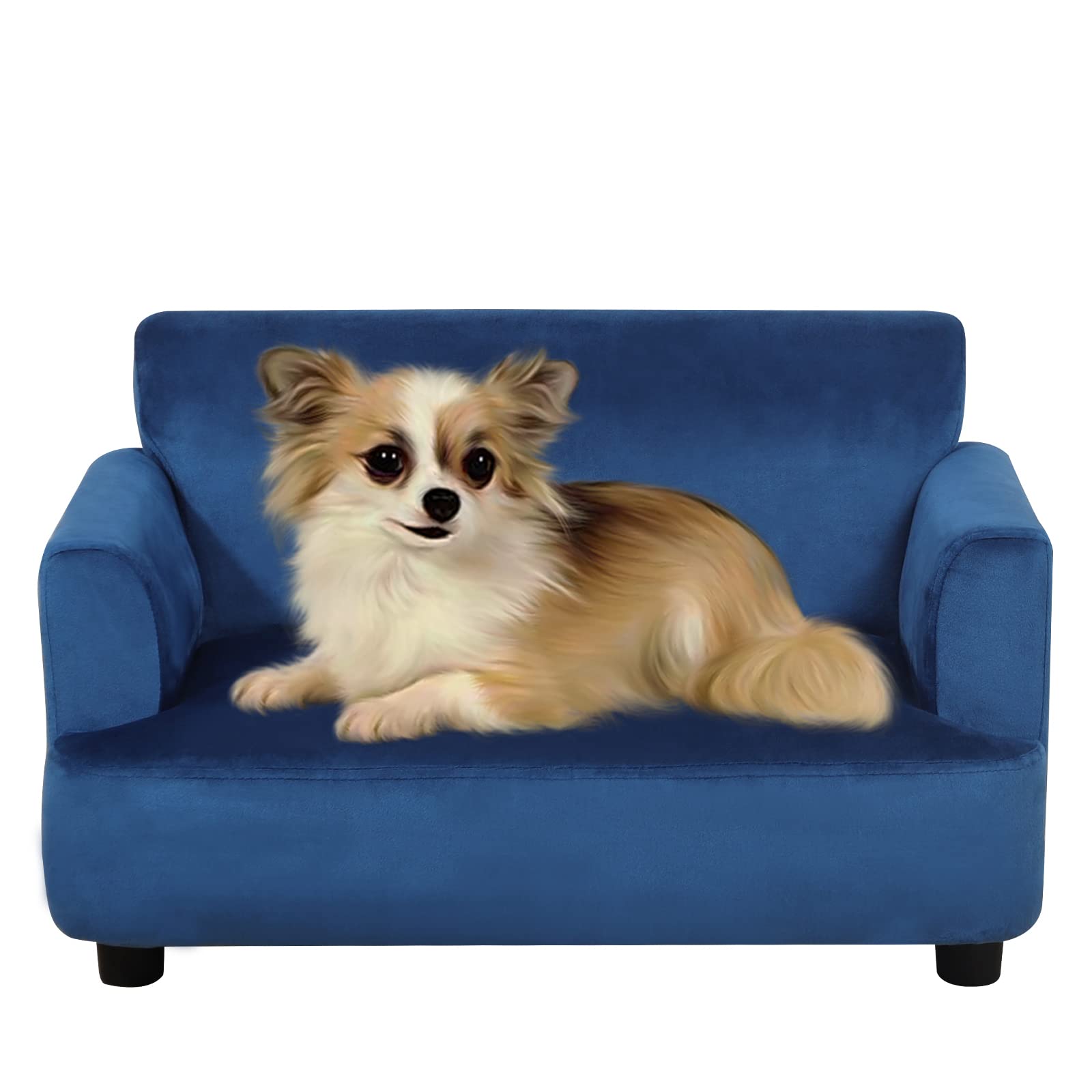 Mua Dog Sofas and Chairs for Small Pet, Pet Sofa Bed with Wooden Frame ...