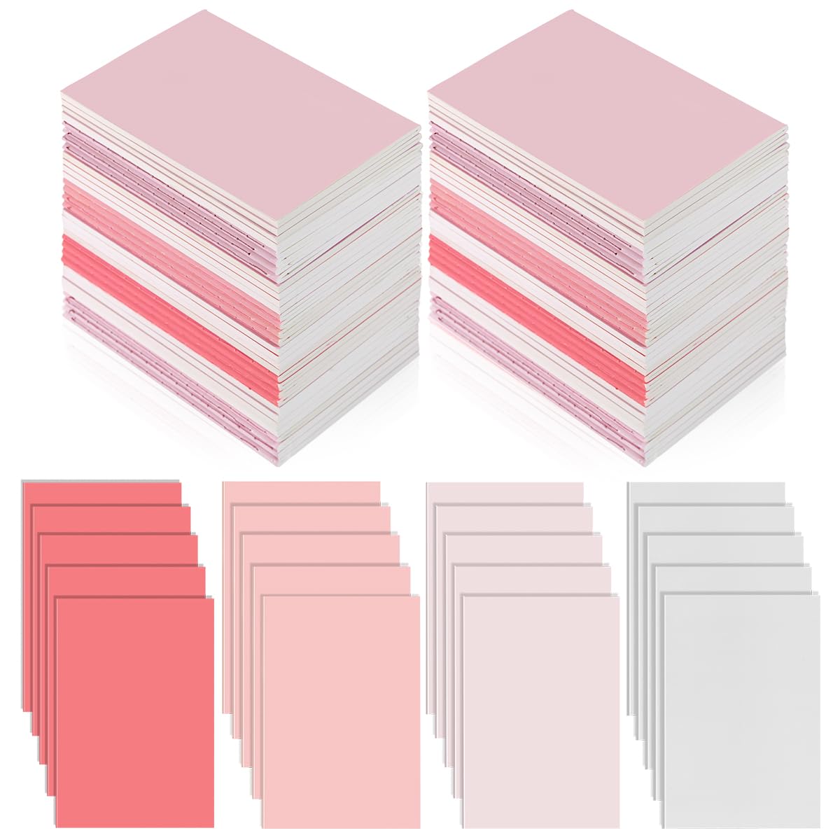 BHHQHH 60 Pcs Mini Notebooks Bulk Small Pocket Notepads Ruled Lined ...