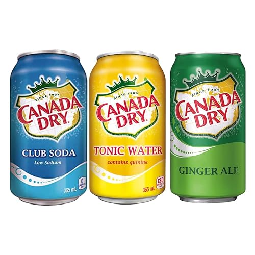 Canada Dry Mix Pack, Tonic Water, Club Soda, and Canada Dry Ginger Ale ...
