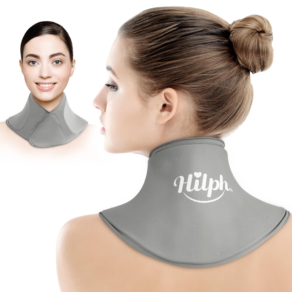 Hilph Cervical Neck Ice Pack Wrap Gel, Super Soft Cervical Cooling Pad ...