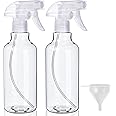 Amazon.com: Plastic Spray Bottles (2-Pack, 16.9 Oz) Heavy Duty Spraying, Mist & Stream, Empty ...