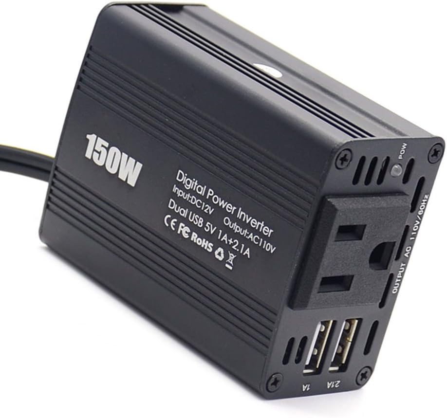 Amazon.com: Yimeixuan 150W 110V AC Outlets Power Adapter DC 12V to 110V ...