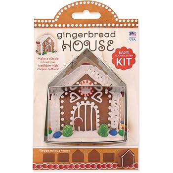 Amazon.com: Fox Run Gingerbread House Cookie Cutter Bake Set: Christmas ...