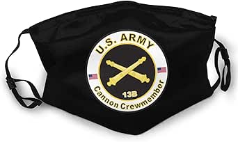 Face Mask Military Vet Shop US Army MOS 13B Cannon Crewmember Double ...
