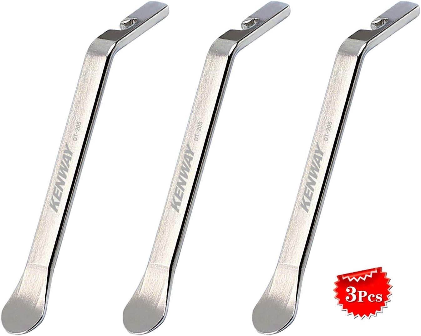 TuoTu Bicycle Tire Lever Tyre Spoon Iron Changing Tool, Bike Tire Levers Premium Stainless Steel ...