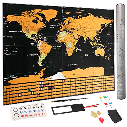 Buy Scratch Off World of Ohuhu, USA , 32.5" x 23.4" with US States and ...