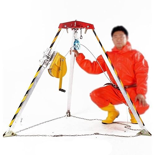 ZJKXJH Confined Space Tripod Kit with Winch, Aluminum Well, Sewer ...