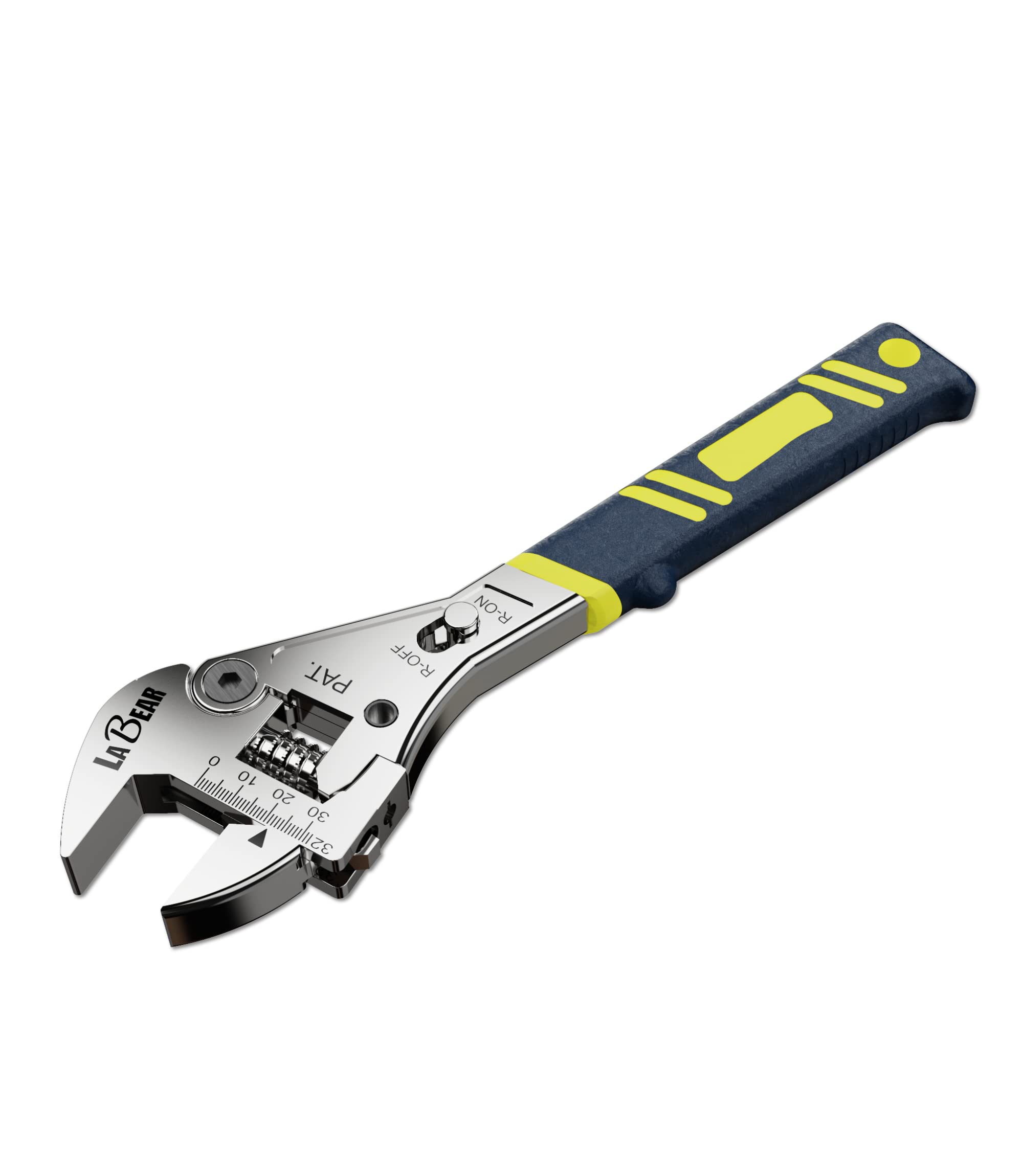 LABEAR- 10 inch long x 1-1/4 inch(32mm) Adjustable Ratchet Wrench for ...