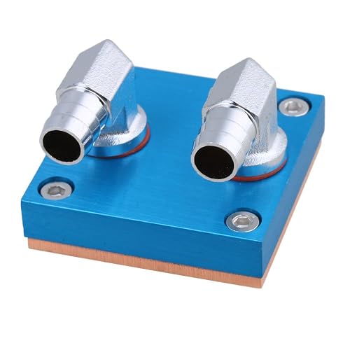 Yibuy 50mm x 50mm Pure Copper Base Water Cooling Block Waterblock for ...