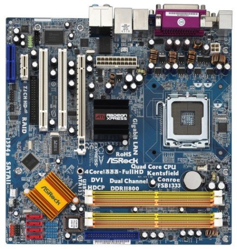 Asrock 4CORE1333-FULLHD Socket 775 M-ATX Motherboard: Amazon.co.uk ...